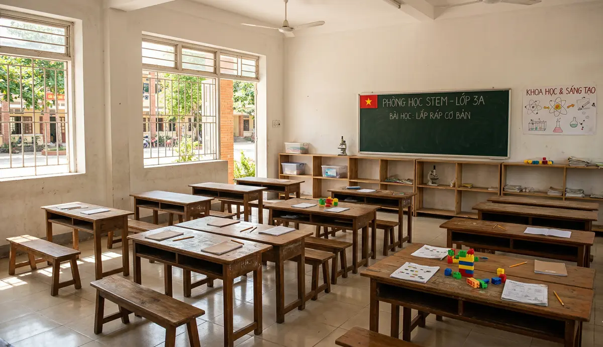 Phòng Stem/Steam & AI Robotics khối Tiểu học | INNO Việt Nam